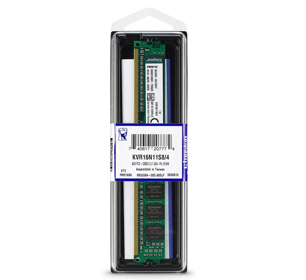 رم کامپیوتر ۴ گیگابایت Kingston مدل KVR16LS11/4 - فروشگاه آونگ رایانه