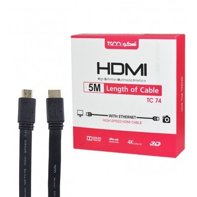 کابل HDMI تسکو مدل TC 74 4kطول 5 متر - فروشگاه آونگ رایانه